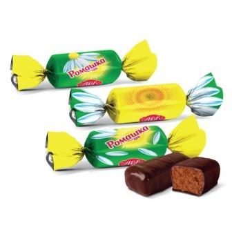 AVK Chocolate Candies Daisies Romashki 250g - AVK, Ukraine
