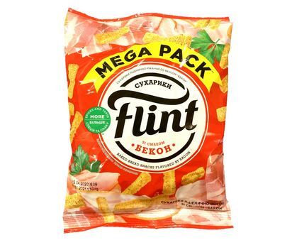 Flint Rye Wheat Croutons Bacon 110g - Flint, Ukraine