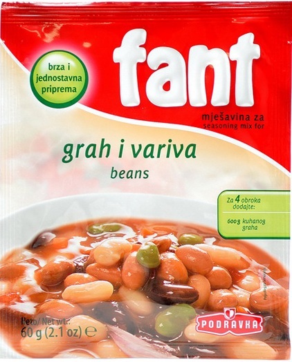 Podravka Fant Seasoning Mix for Beans 60g - Podravka, Croatia