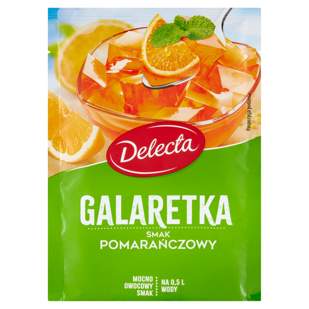 Delecta Galaretka Instant Jelly Orange 70g - Delecta, Poland