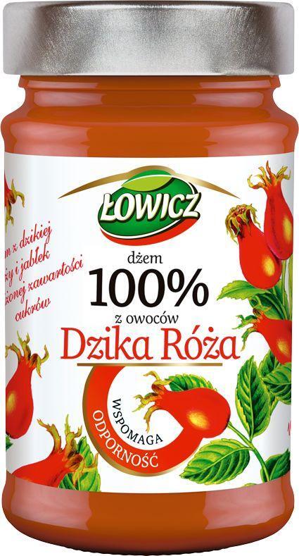 Lowicz 100% Rosehip Fruit Jam 235g - Lowicz, Poland