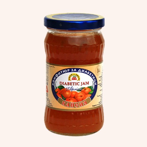 JJ Diabetic Jam Apricot 340g / Sugar Free - Jam & Jam, Bulgaria