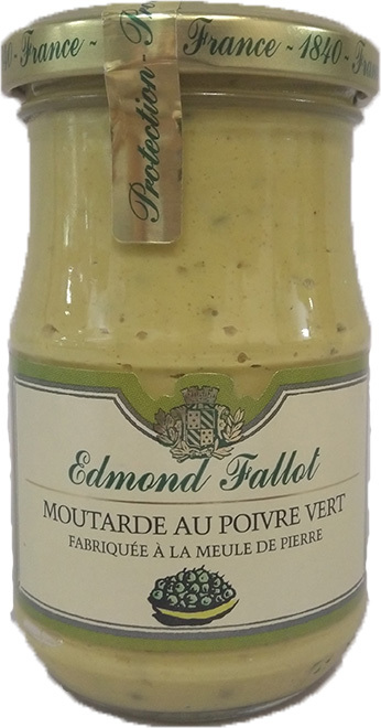 Edmond Fallot Dijon Mustard with Green Peppercorn 210g - Edmond Fallot ...