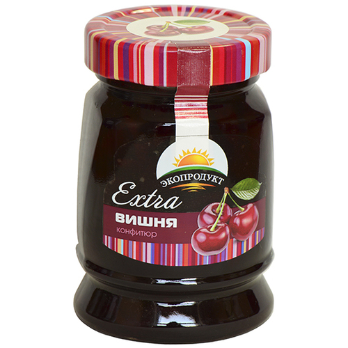 Ecoproduct Extra Sour Cherry Jam Confiture 370g - Ecoproduct, Russia